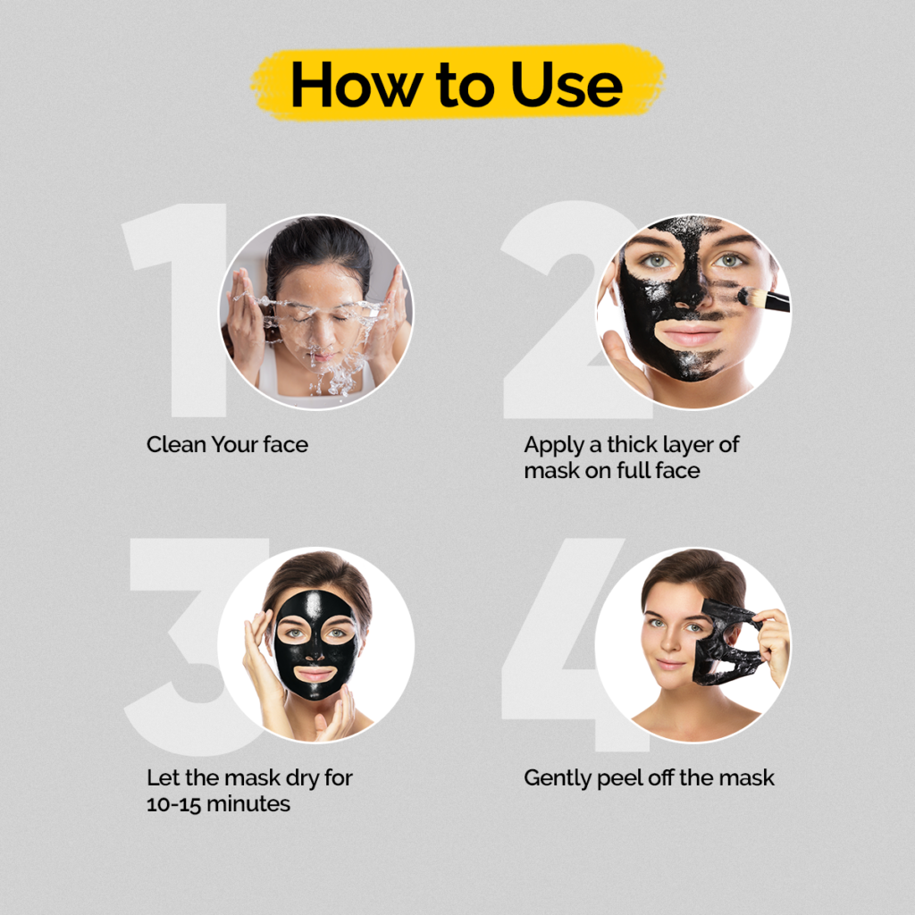 Charcoal Peel off Mask,100ml - Beauty N Earth